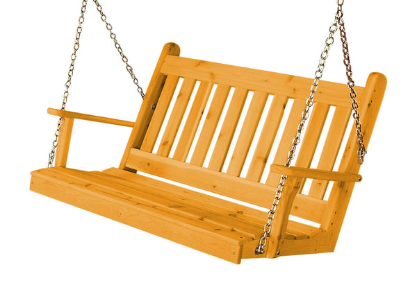 Cedar 4' Traditional English Swing & A-Frame Set