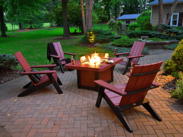 Fire Pit Table Chair Sets | Magnolia Porch Swings