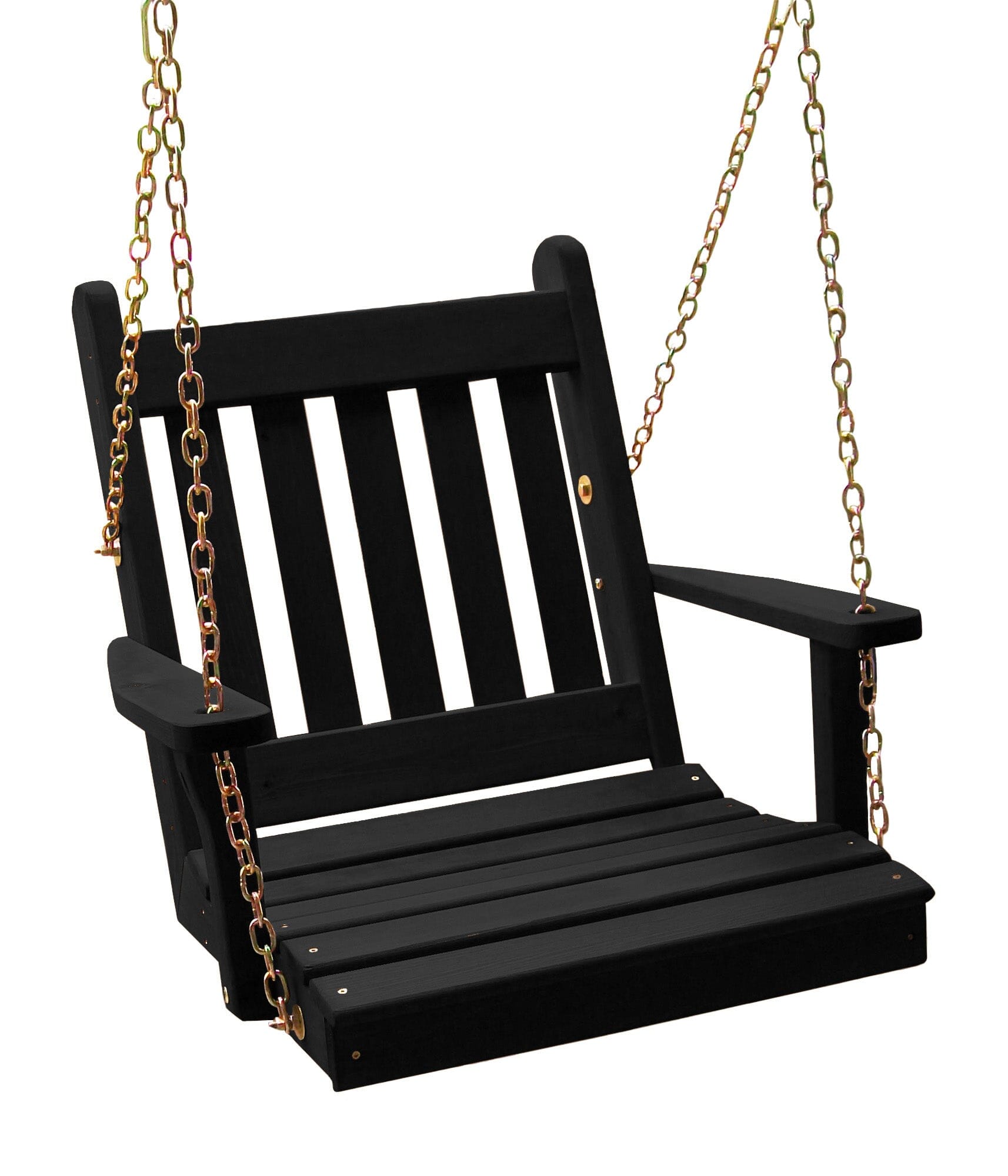 Cedar A-Frame & 2 Traditional English Chair Swings Set – Magnolia Porch ...