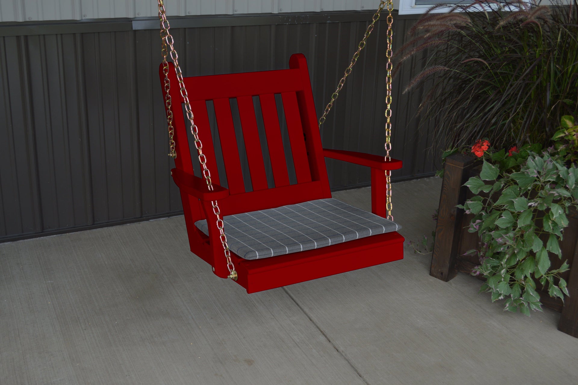 Traditional English Pine Chair Swing by A&L Furniture – Magnolia Porch ...