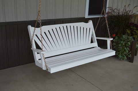 Fan-Back Pine Swing by A&L Furniture