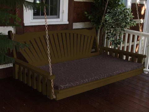 Fan-Back Pine Swing Bed